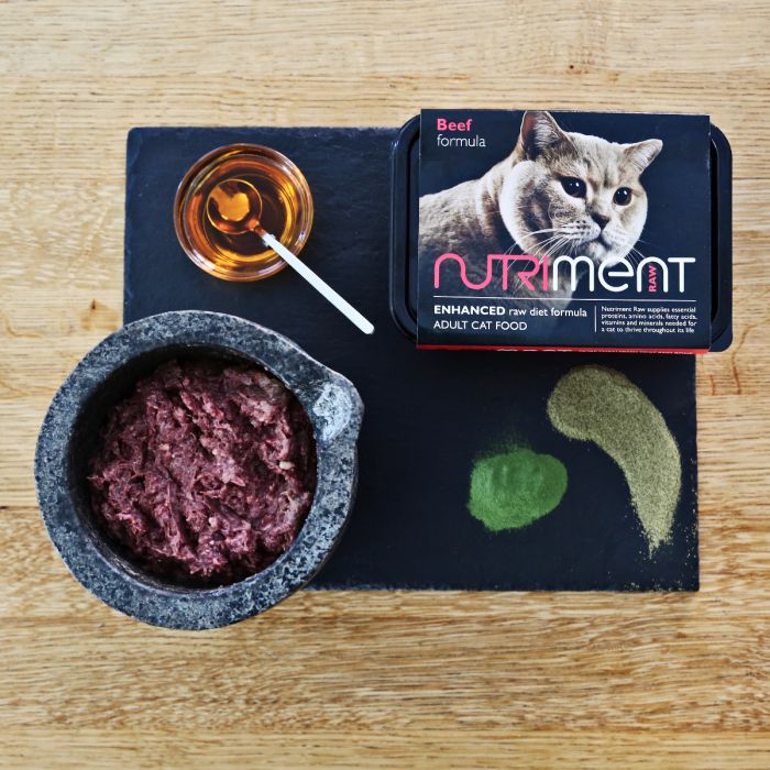 Nutriment Cat food Beef Formula 500g tray - One Of The Family Raw Dog Food