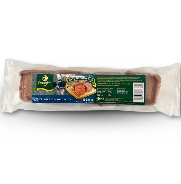 Dougies ~ Turkey 80/10/10 560g (single protein) - One Of The Family Raw ...