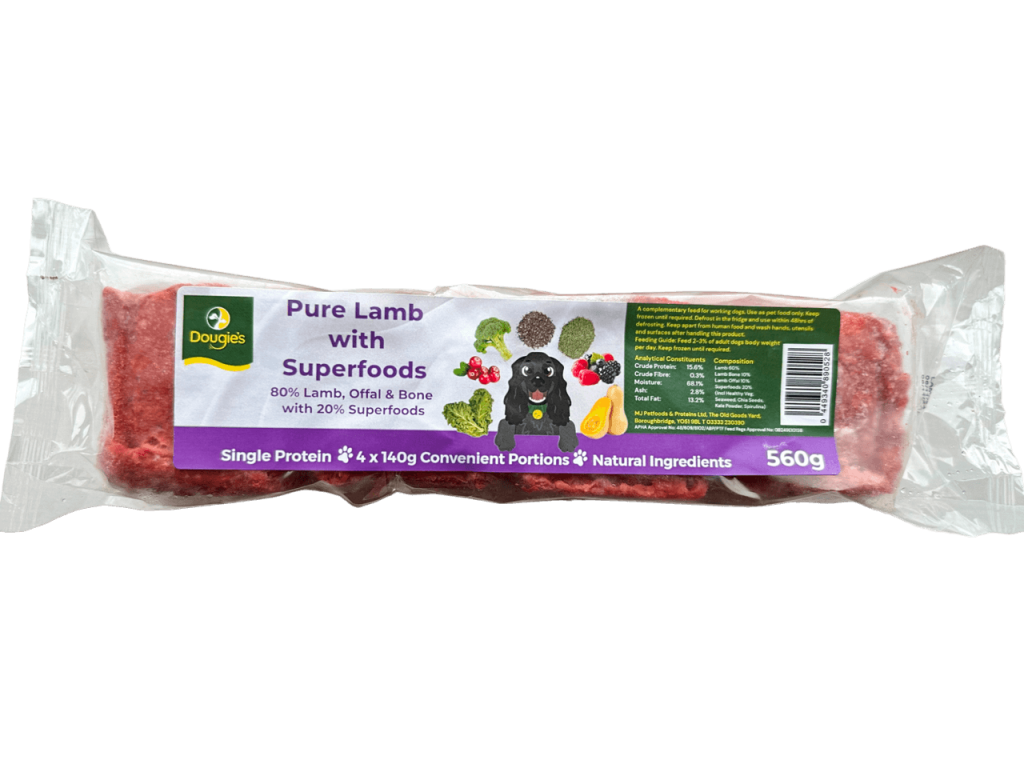 Dougies ~ Lamb Superfood Complete 560g (4 x 140g individual Portions ...