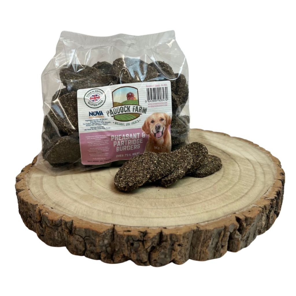 *NEW* Nova Dog Chews ~ Game Burgers (each) - One Of The Family Raw Dog Food