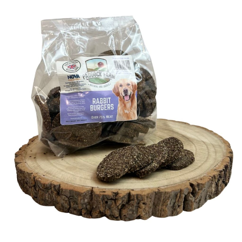 *NEW* Nova Dog Chews ~ Game Burgers (each) - One Of The Family Raw Dog Food