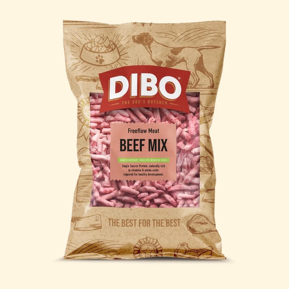 *NEW* DIBO Free Flow Mince Beef Mix 1kg* - One Of The Family Raw Dog Food